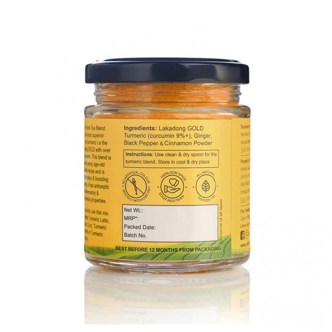 Lakadong Turmeric Ayurvedic Blend, Pahari Roots from Meghalaya